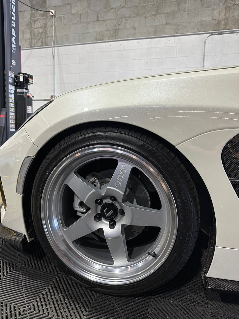 Cosmis Wheels XT-005R Flat Silver w/ Machined Lip 18x9 +35 5x100 ...