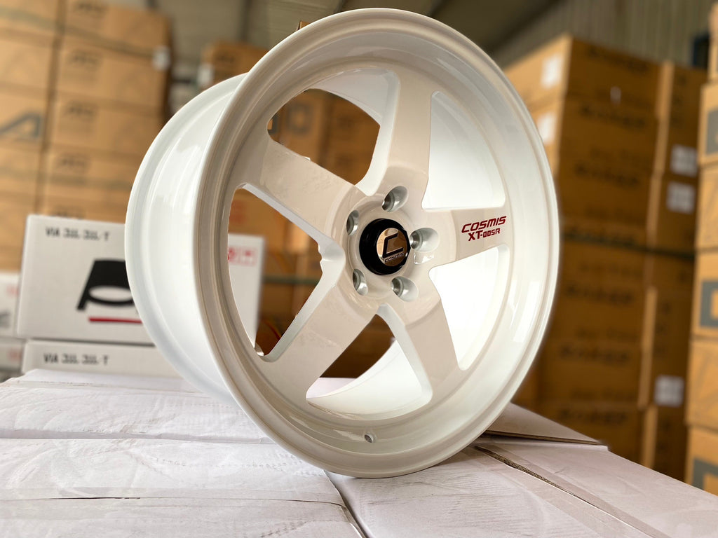 Cosmis Wheels XT-005R White w/ Red Letters 18x9 +35 5x114.3 – Cosmis ...