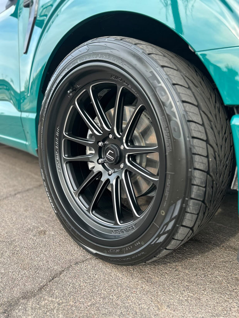 Cosmis Wheels XT-206R Flat Black w/ Machined Spokes Wheel 22x10 +0 6×1 ...