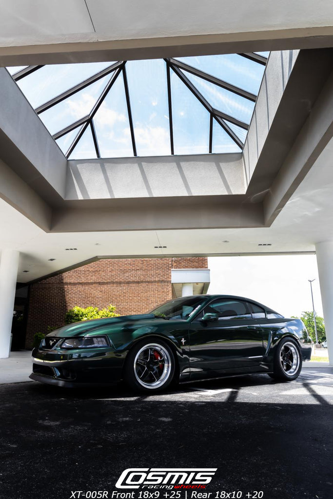 Cosmis Wheels XT-005R Black w/ Machined Lip + Spokes 18x10 +20 5x114.3