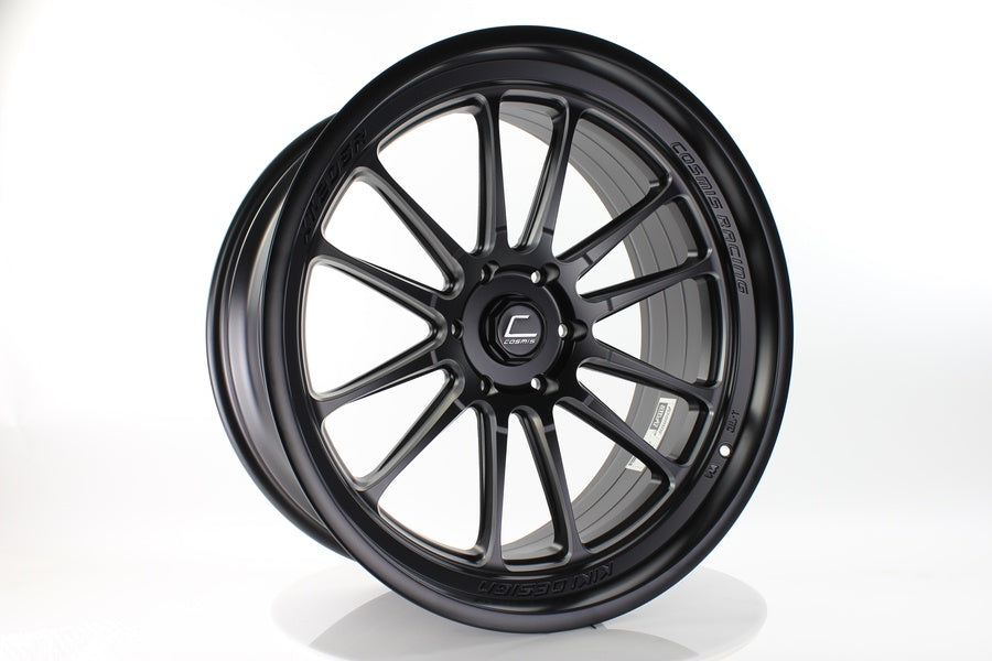 Cosmis XT-206R Flat Black + Milled Spokes Wheel 22x10 +0 6×139.7 6x5.5 ...