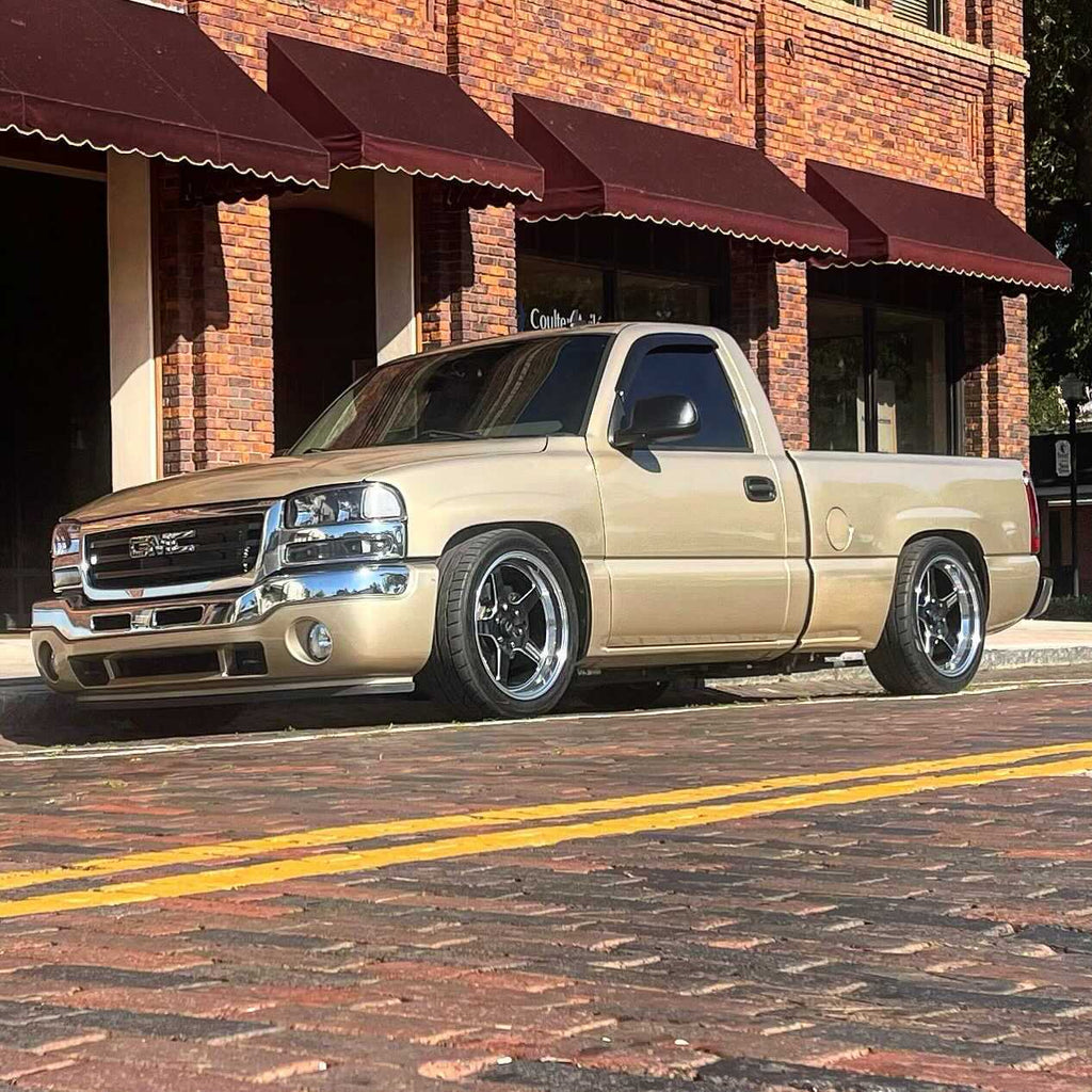 Cosmis XT-005R Black w/ Machined Lip Wheel 20x9.5 +15 6x139.7 (6x5.5) – Cosmis Wheels